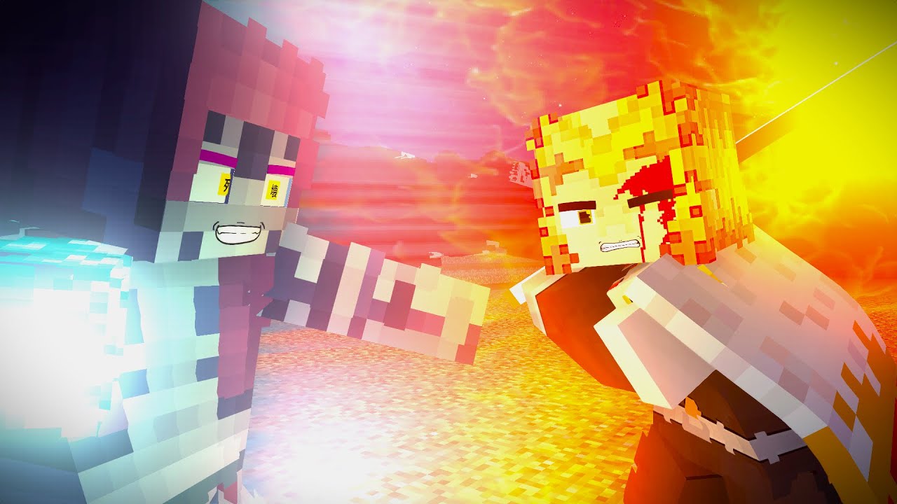 Rengoku vs Akaza / Minecraft animation. - YouTube
