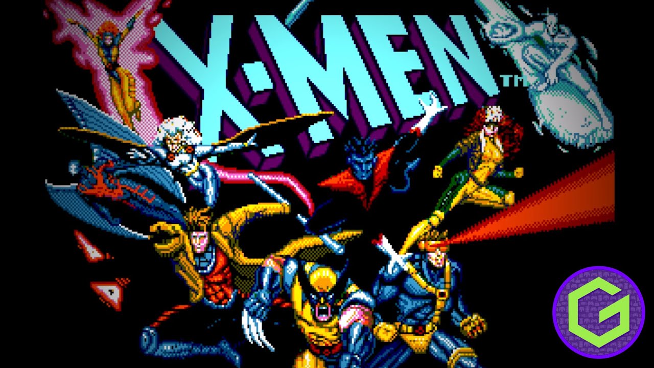 X-Men Sega Genesis Title Screen Demo Mode - YouTube