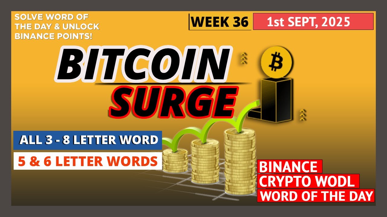 5 & 6 Letters + All Word List | Bitcoin Surge Theme | Binance Crypto ...