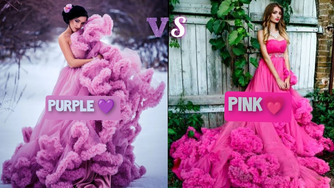Pink vs purple | purple vs pink | which one is favourite | choose one ...