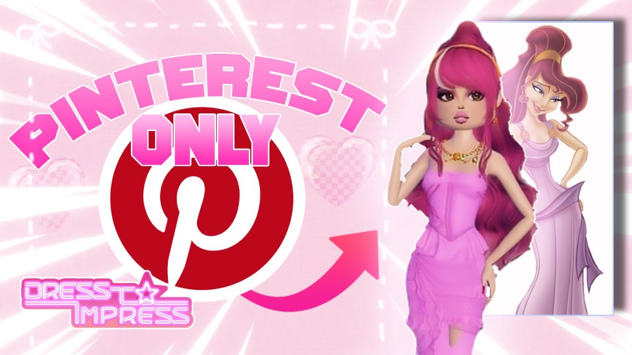 ONLY using PINTEREST OUTFITS in dress to impress! - YouTube