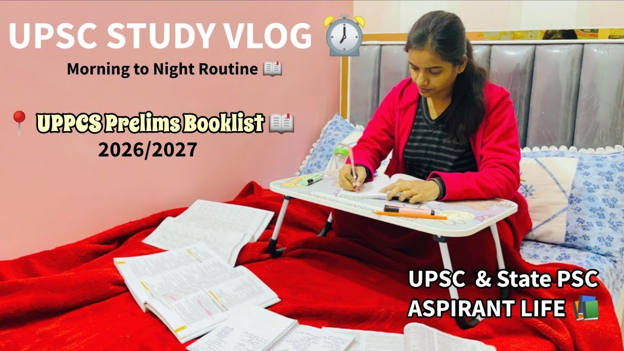 UPSC STUDY VLOG ⏰📖 UPPSC PRELIMS BOOKLIST FOR 2026/2027 ASPIRANTS #vlog ...