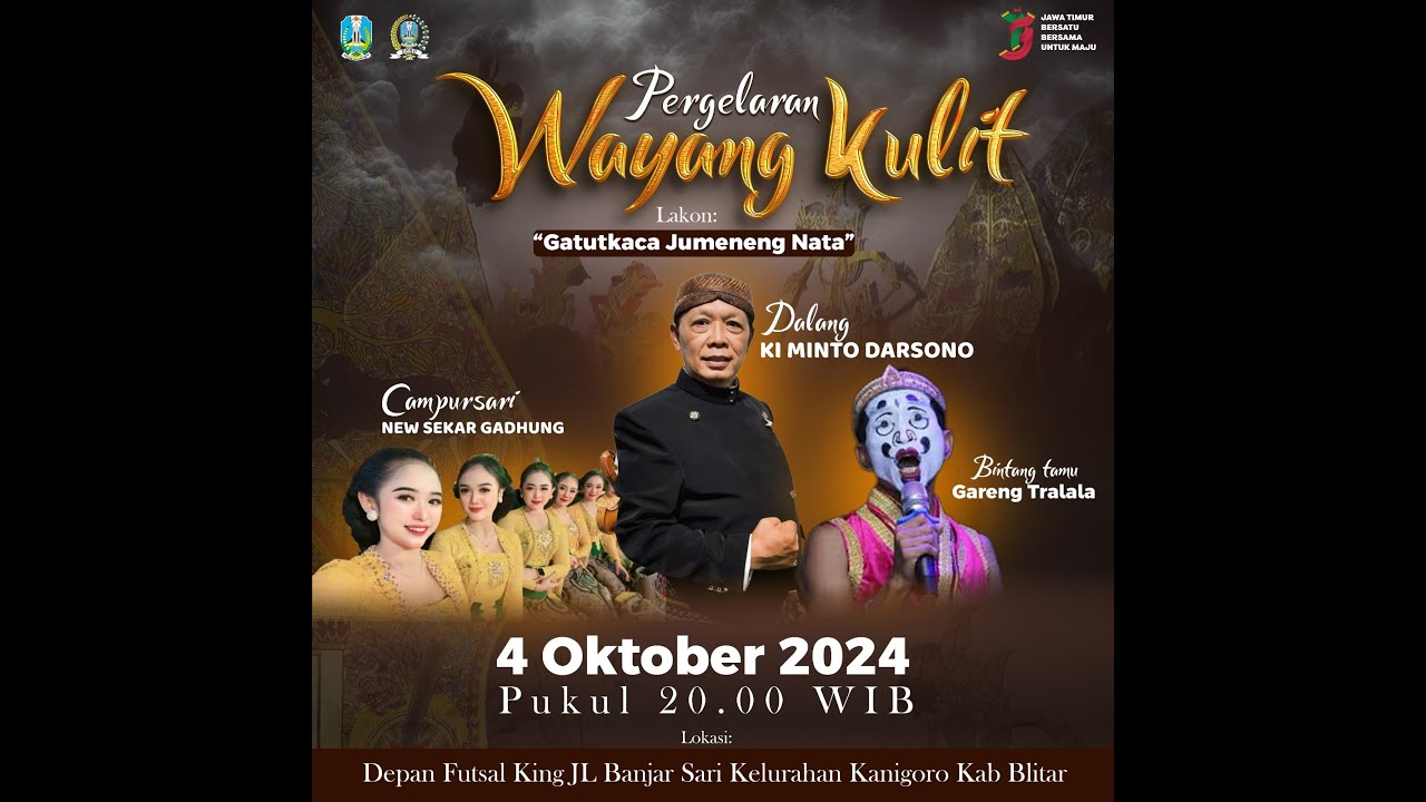 Sinergitas Kebudayaan,Pagelaran Wayang Kulit Ki Minto Darsono - YouTube