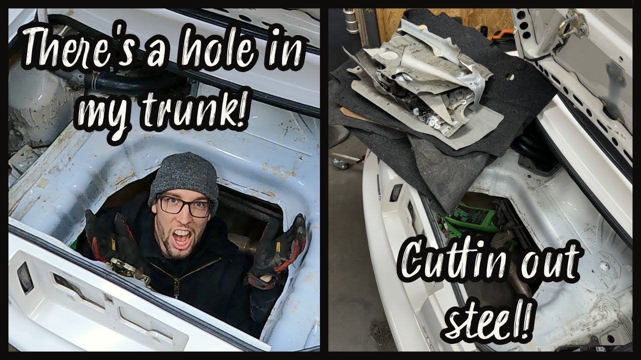Cutting up the Miata trunk! Weight Reduction EP.2 - YouTube