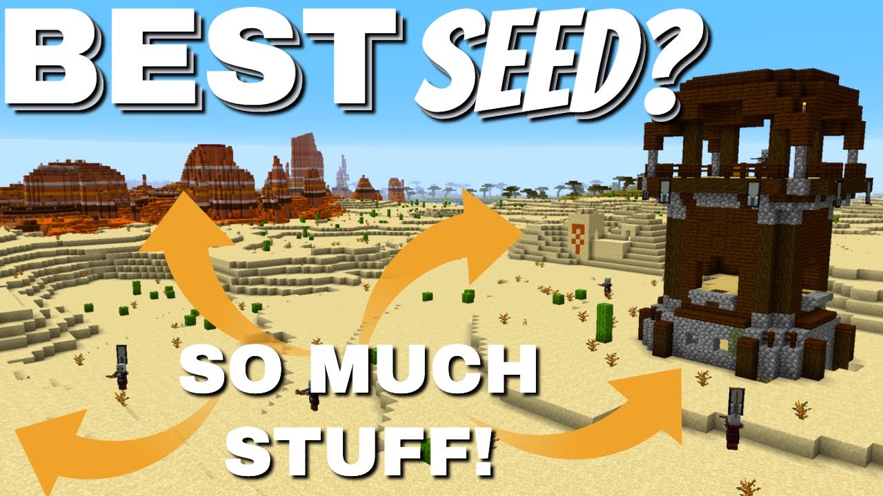 Best Minecraft Seeds: Amazing seed - 4 Witch Huts - Spawners - Biomes ...