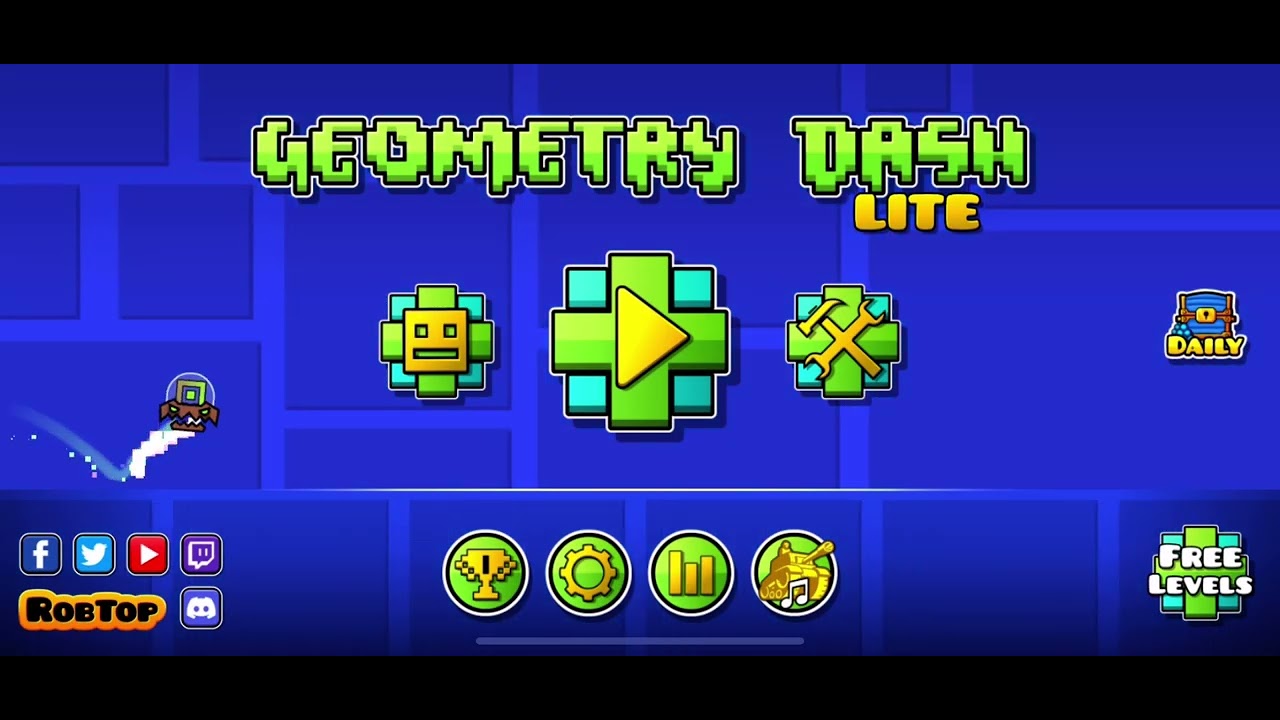 Playing geometry dash with ads - YouTube