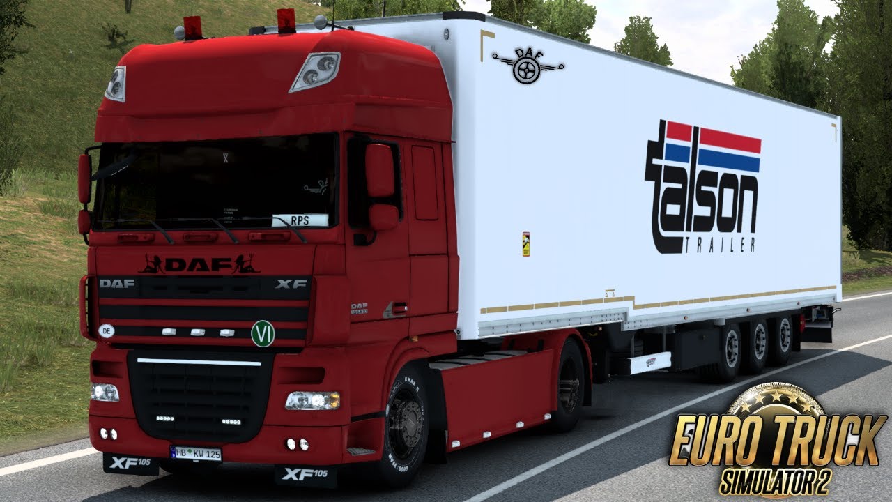EURO TRUCK SIMULATOR 2 | DAF XF 105 REWORKED V3.7 | BREMEN — HAMBURG ...