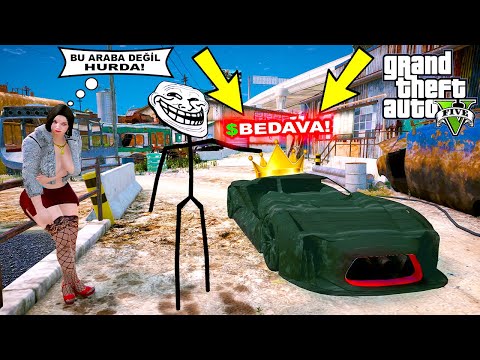 TROLLFACE HURDALIKTAN HIZ REKORU KIRAN CONCEPT ARABAYI ALIYOR VE TAMİR ETTİRİYOR! - GTA 5