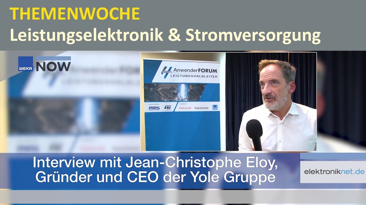 Interview mit Jean-Christophe Eloy, Gründer und CEO der Yole Gruppe ...