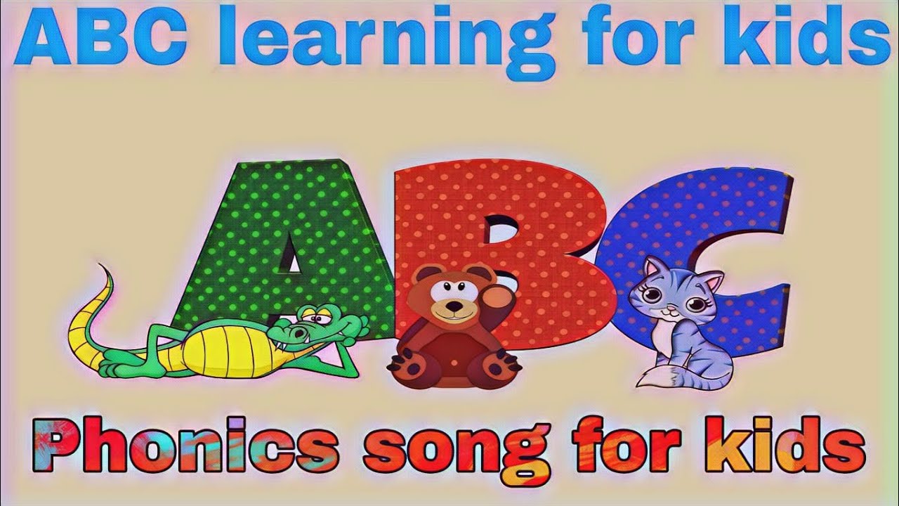 ABC learning for kids | Alphabet song | ABCD RYMES for children ...
