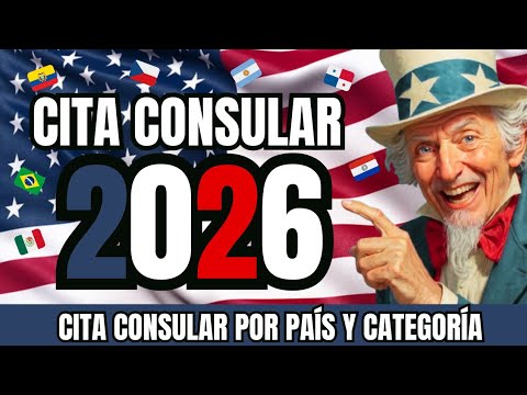 Citas Consulares 2026 por país y categoría | Cómo calcular tu turno