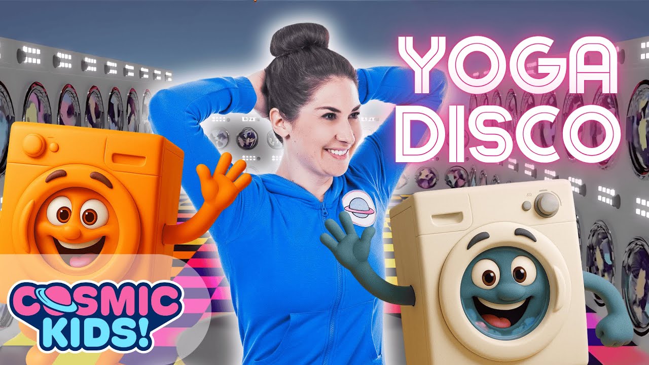 Cosmic Kids Yoga Disco | Washing Machine Song! | Kids Exercise Song and ...