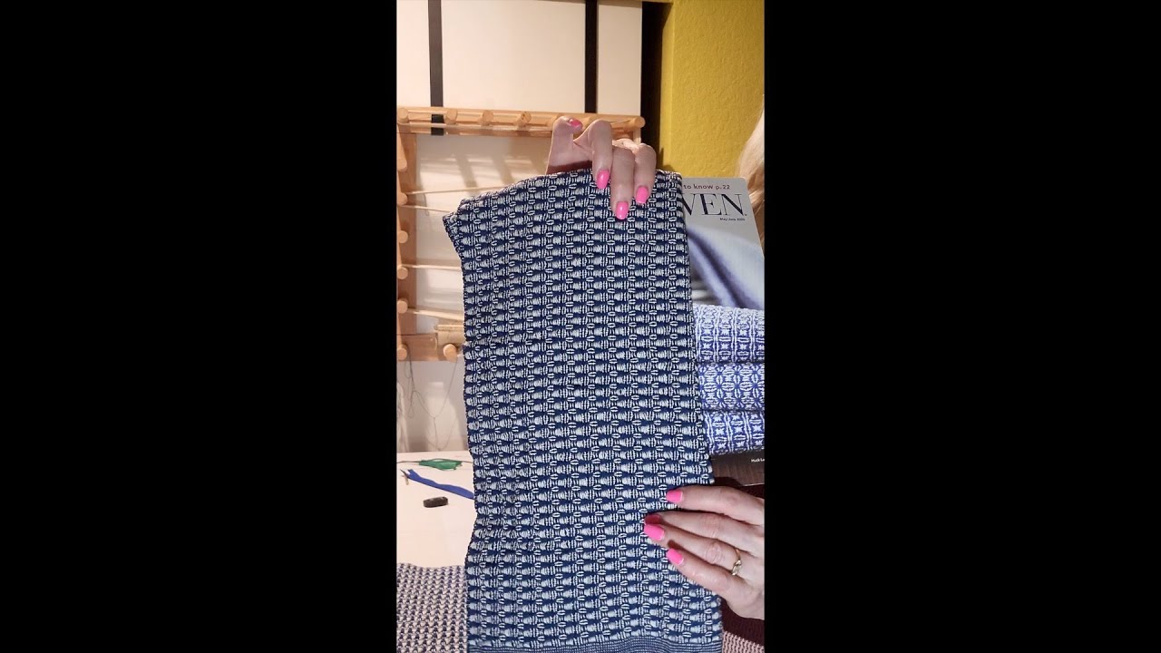 Huck Lace Napkins Part 4 - Sewing with your Handwoven Cloth - YouTube