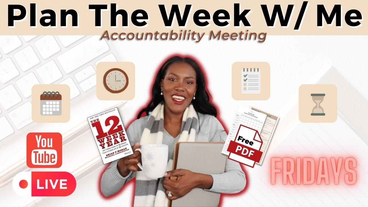 WEEKLY PLANNING + Goal Accountability for PRODUCTIVITY - 12-Week Year ...