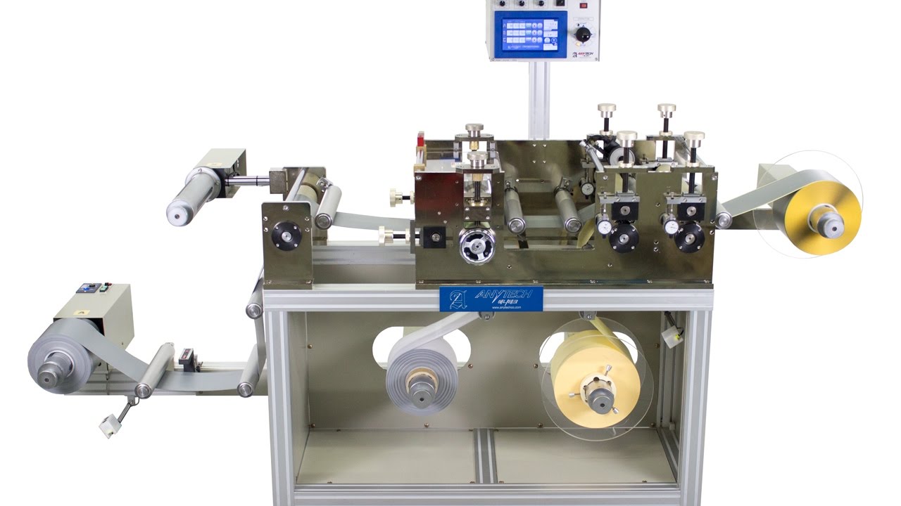 Anytech - 합지 슬리터기 (Laminated Slitting Machine) - YouTube