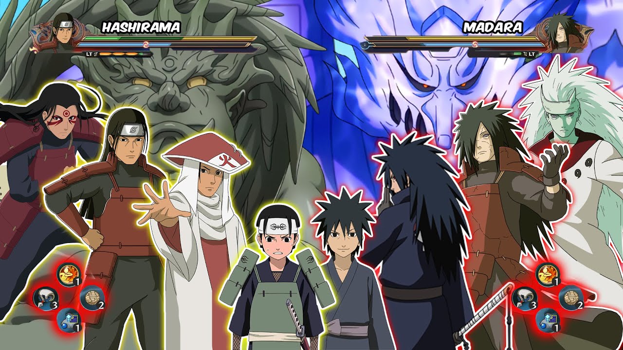 HASHIRAMA FULL POWER VS MADARA FULL POWER | Naruto Storm 4 MOD - YouTube