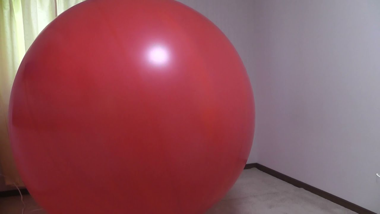 Huge balloon inflation and burst - YouTube