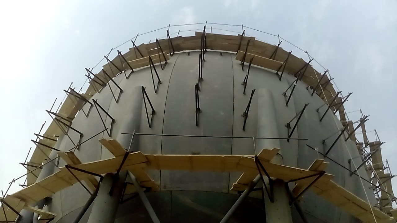 LPG storage tank construction outside - part 1 - YouTube