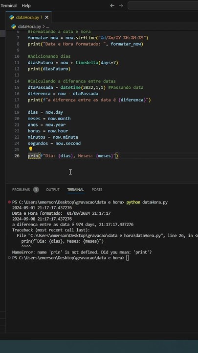 Python Horas e Minutos #python #javascript #php #windows # ...