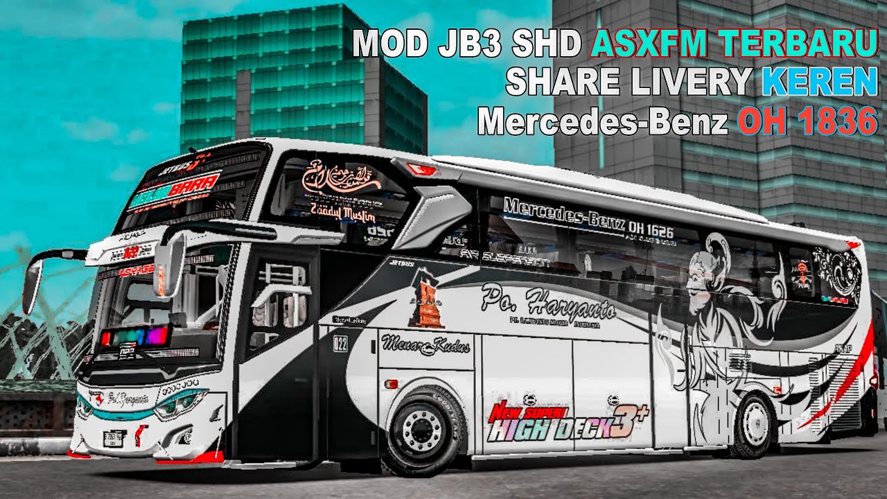 Po Haryanto Udumbara | Mod Jb3 0500R asxfm | Share livery bussid | Bus ...