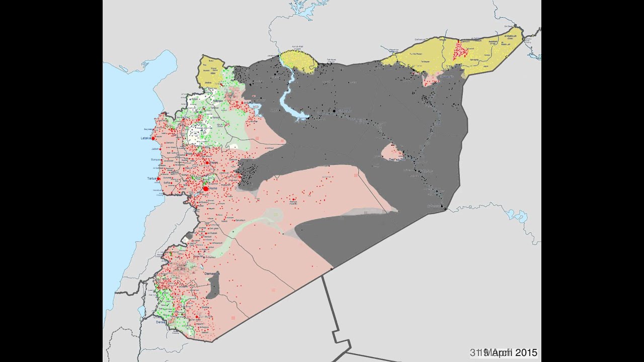 Syria Timelapse - March 2014 - January 2016 - YouTube