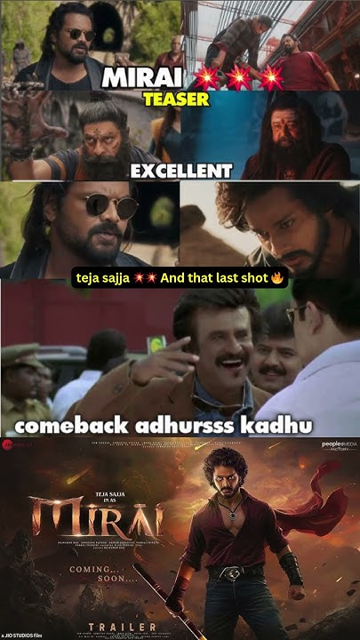 Mirai Teaser Released:Teja Sajja’s Mythological ActionFilm Promises Big Adventure #ytshorts# ...