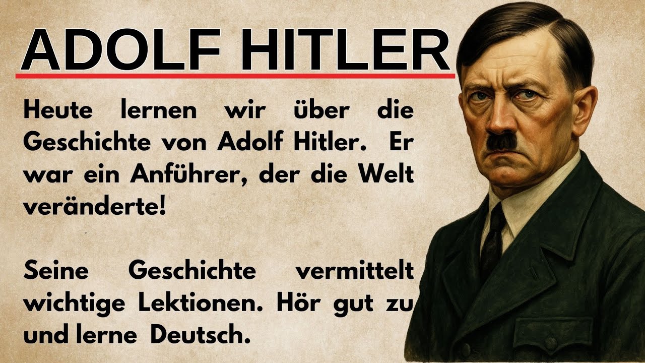 Adolf Hitler | Deutsch lernen mit Geschichten (A1-A2) | Deutsch Hören ...