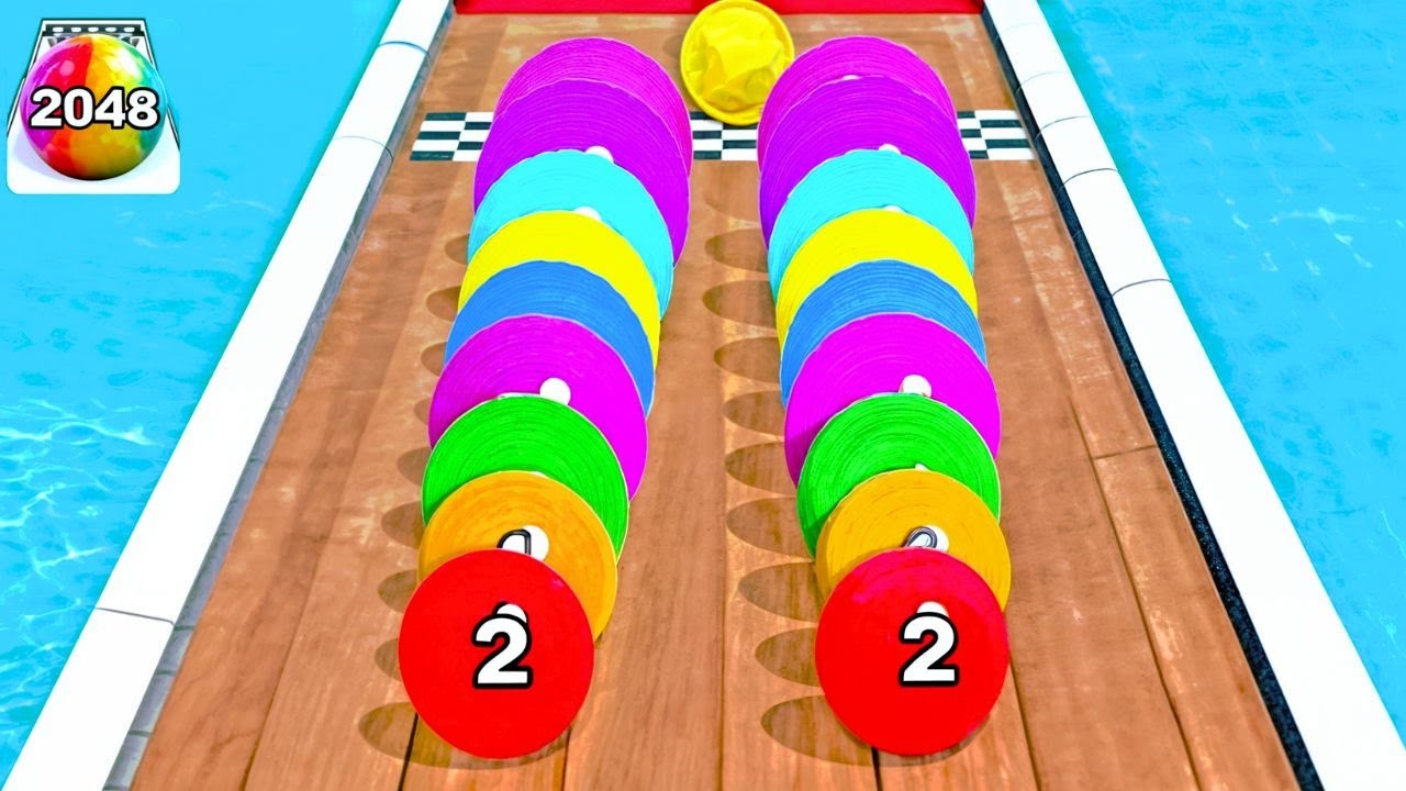 2048 Balls Run Challenge Game - Ball Run 2048 Color Race ! All Levels ...