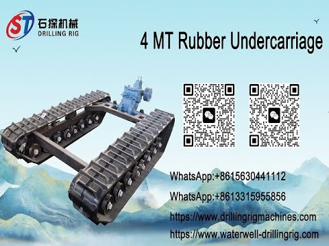 Easy Movement Durable Crawler Rubber Track OEM Good Stability - YouTube