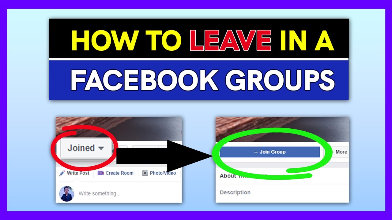how to leave in facebook group properly - YouTube