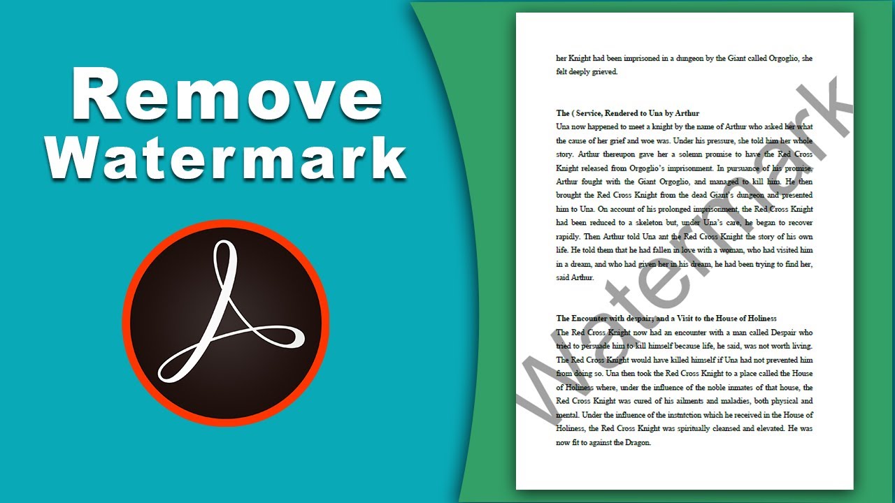 How to remove watermark from pdf in adobe acrobat pro 2017 windows ...