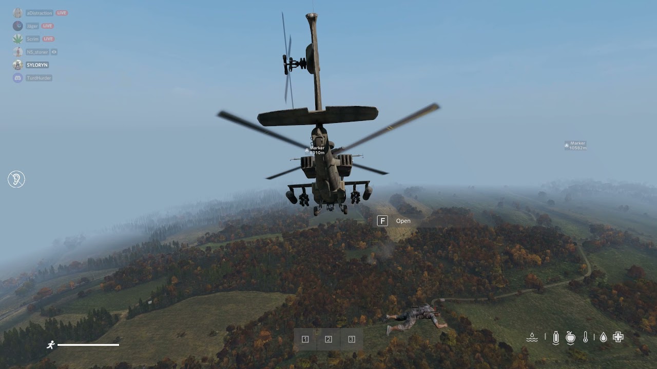 DayZ - Apache flight through custom Tisy location - YouTube