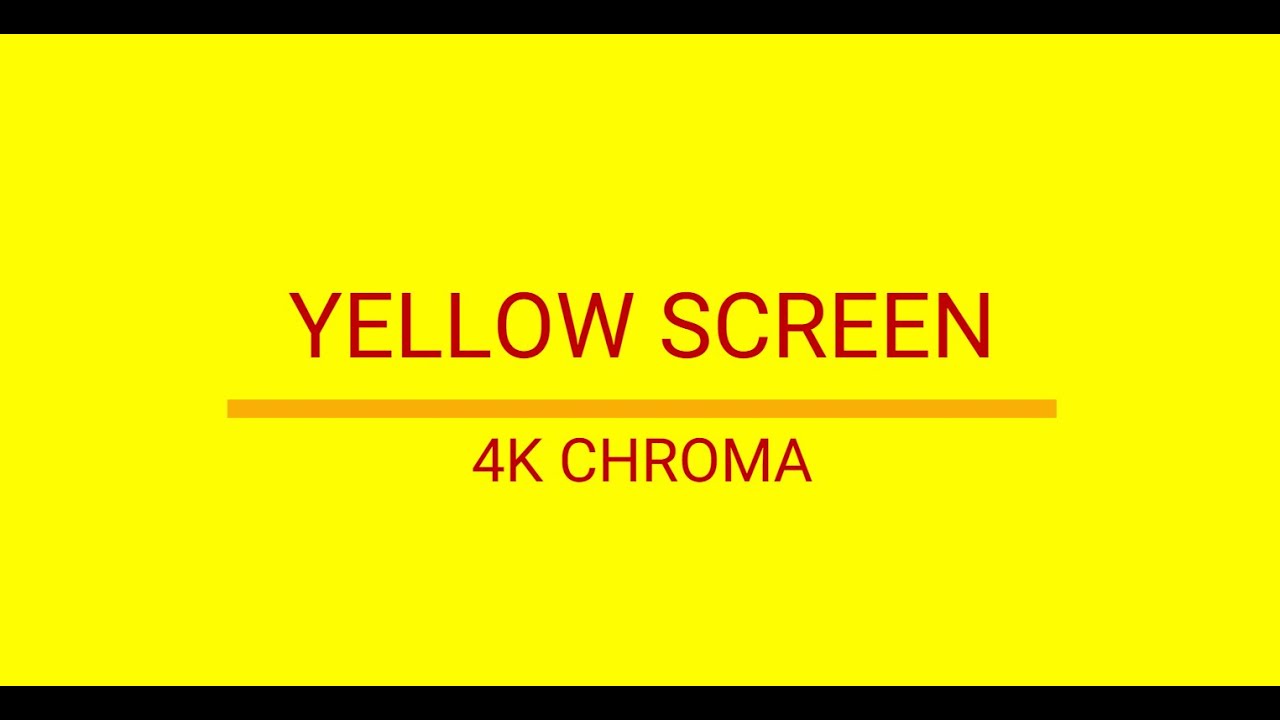 Yellow Screen Chroma 4K | #YellowScreen | #Video | #chromakey | Yellow ...