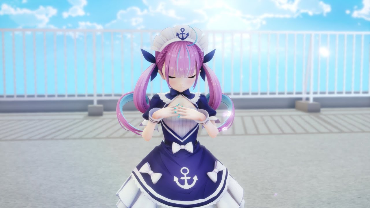 【MMD】『ダダダダ天使』【湊阿庫婭】湊あくあ(Minato Aqua)【HoloLive】1080p FullHD - YouTube