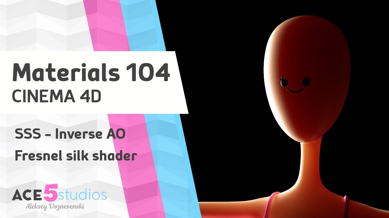 C4D - Materials 104 - SSS - Inverse AO - Silk - YouTube