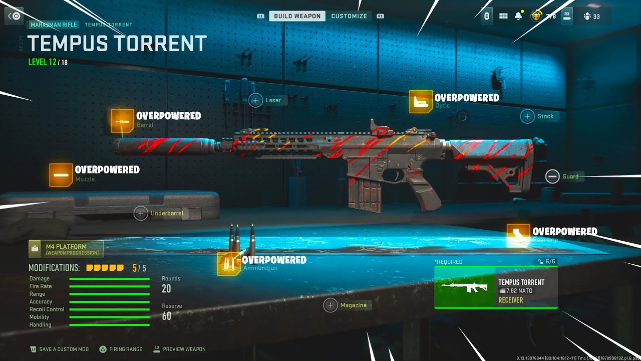 the NEW *ONE SHOT* TEMPUS TORRENT DMR in MW2! (BEST TEMPUS TORRENT ...