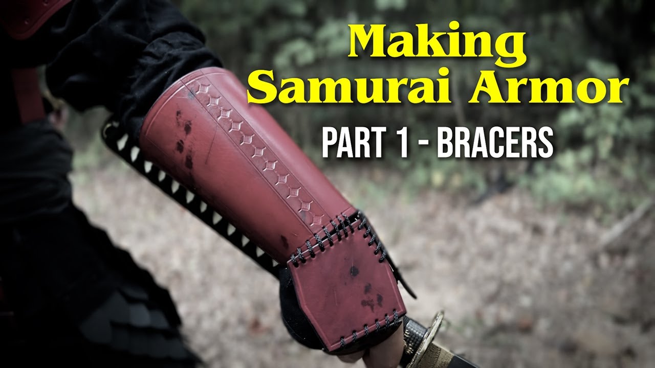 Making Samurai Armor Part 1 - Bracers - YouTube