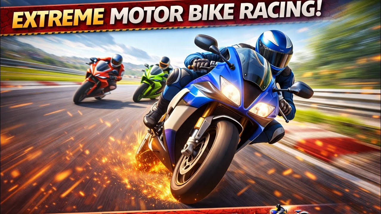 🔥 Extreme Motor Bike Racing Game | High Speed Bike Race | Crazy Stunts ...