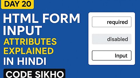 HTML Tutorial for Beginners in Hindi | Code Sikho - YouTube