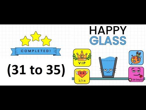 Happy Glass Levels 31 to 35 Android Gameplay Walkthrough - YouTube