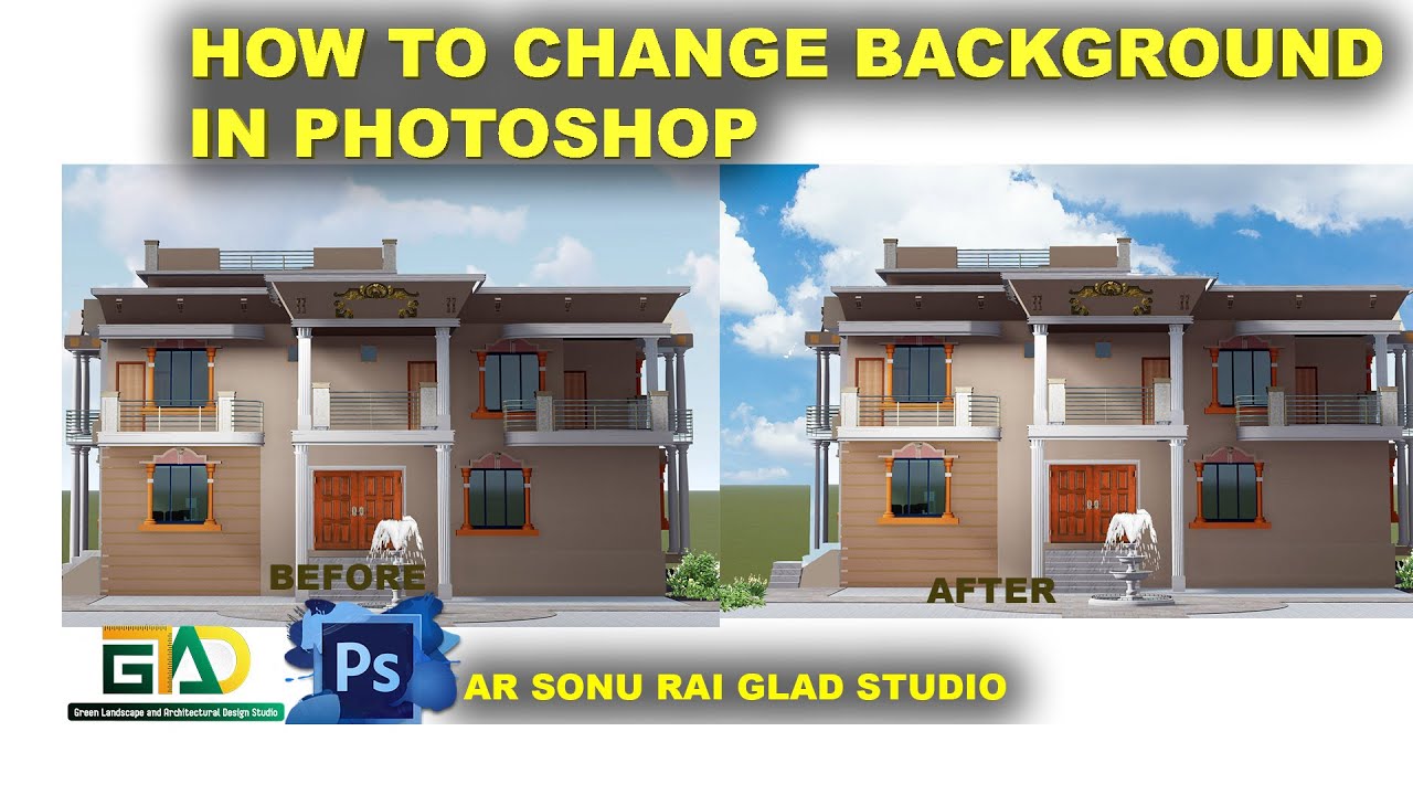 How to change background in Photoshop - YouTube
