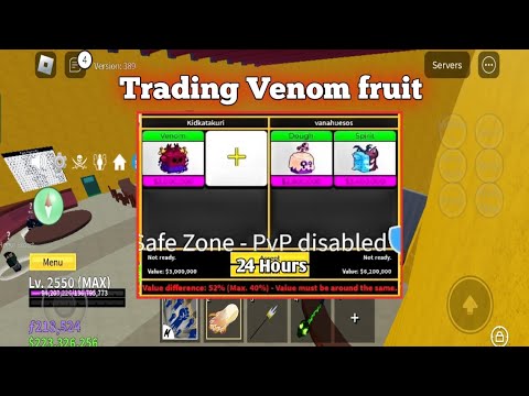 Trading Mythical Venom Fruit for 24 hours in Bloxfruit🤯 (Did I get an ...