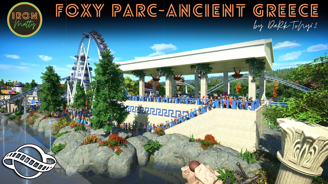 Beautiful Greek Theme Park - Planet Coaster Park Spotlight - YouTube