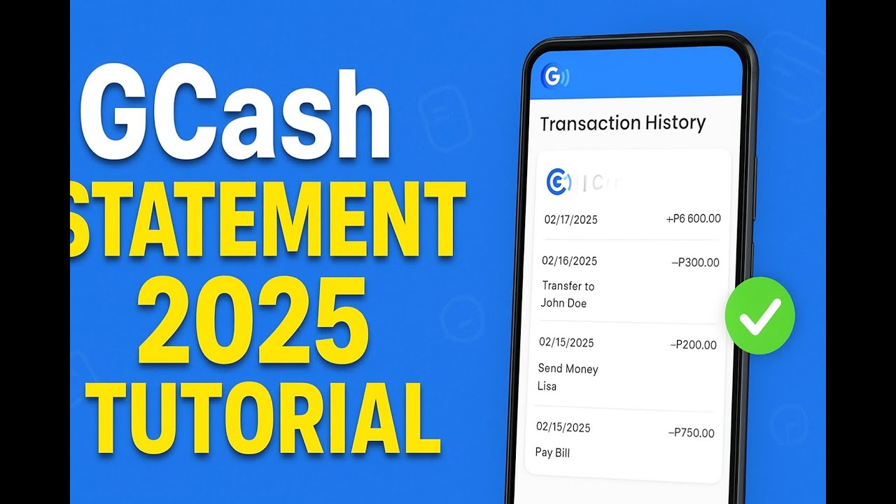 How to get Transaction History/Bank Statement from Gcash Tutorial (2025 ...
