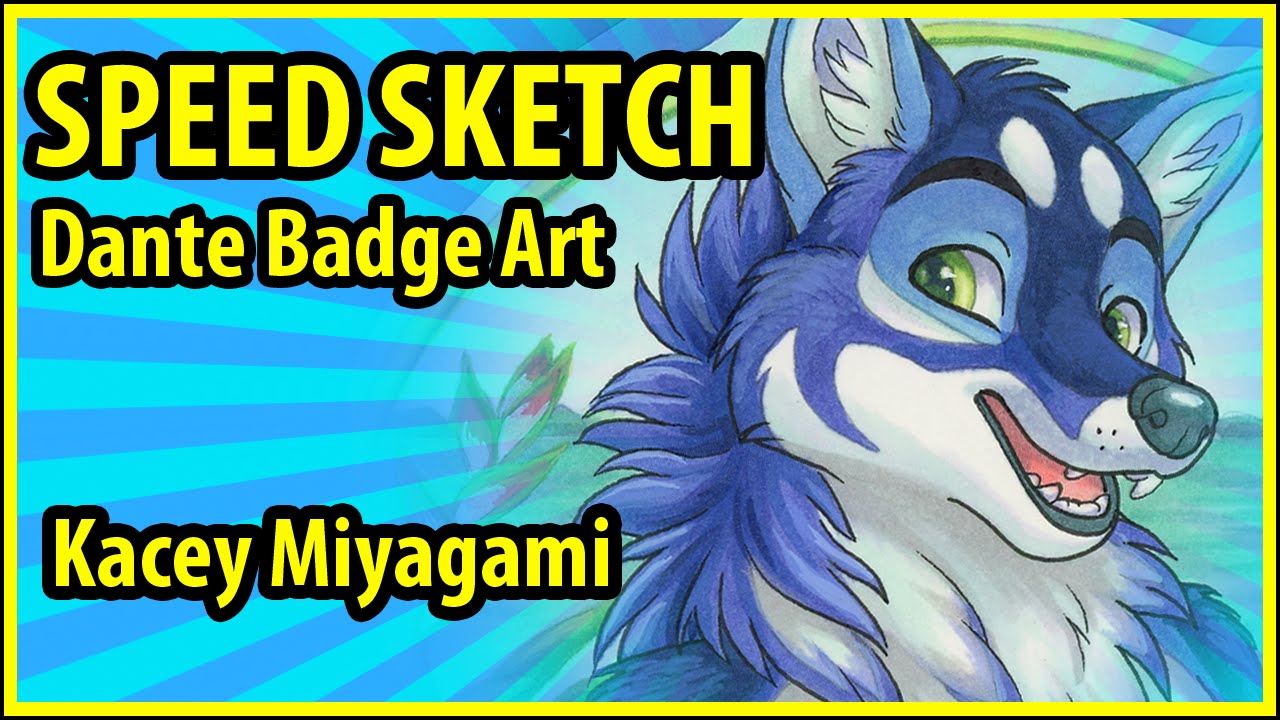 Furry Speed Draw Badge : Kacey Miyagami Speed Draws Badge Art of Dante ...