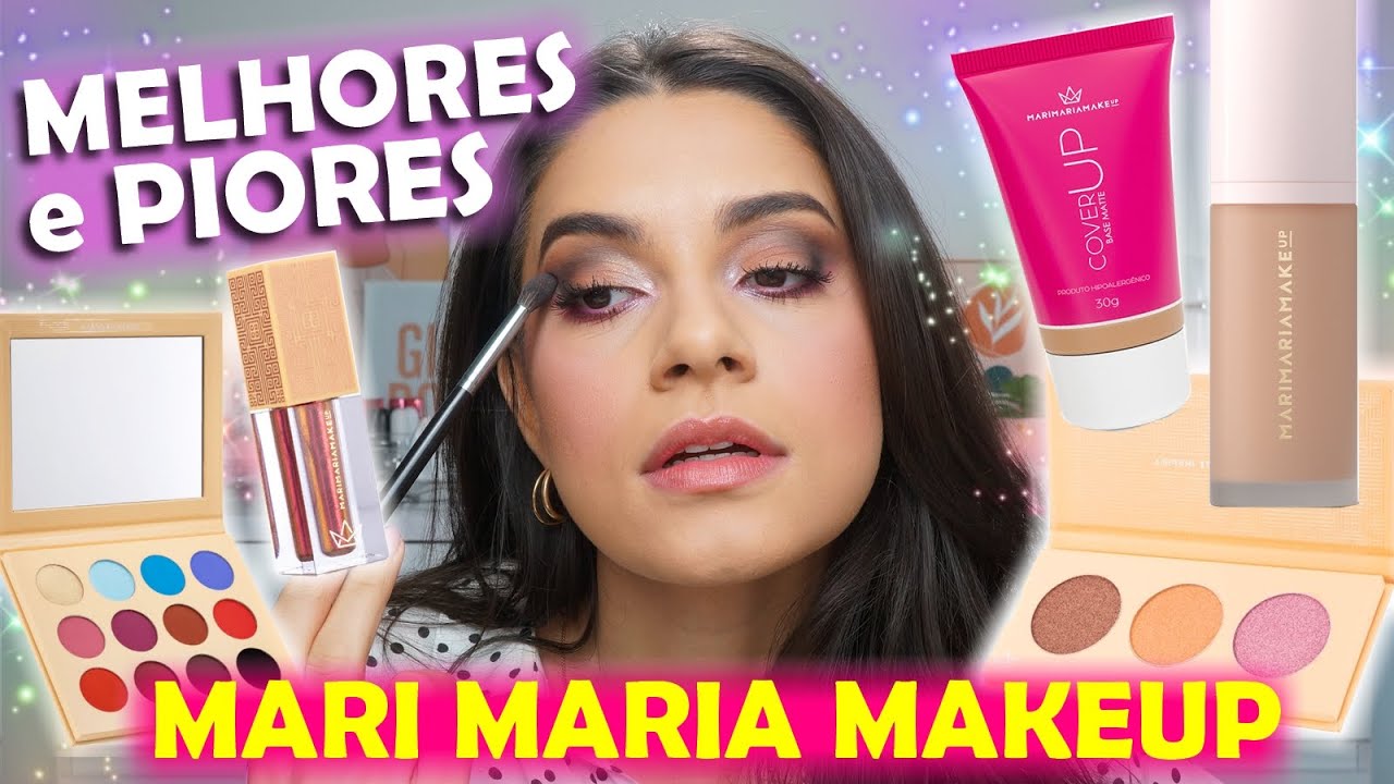 MAQUIAGEM COMPLETA COM MARI MARIA MAKEUP: O que vale a pena na marca ...