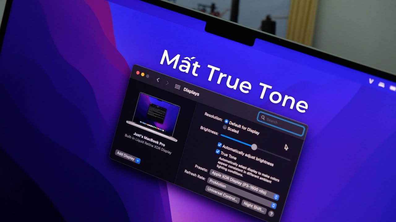 MacBook mất True Tone: Không phải lỗi phần mềm - YouTube