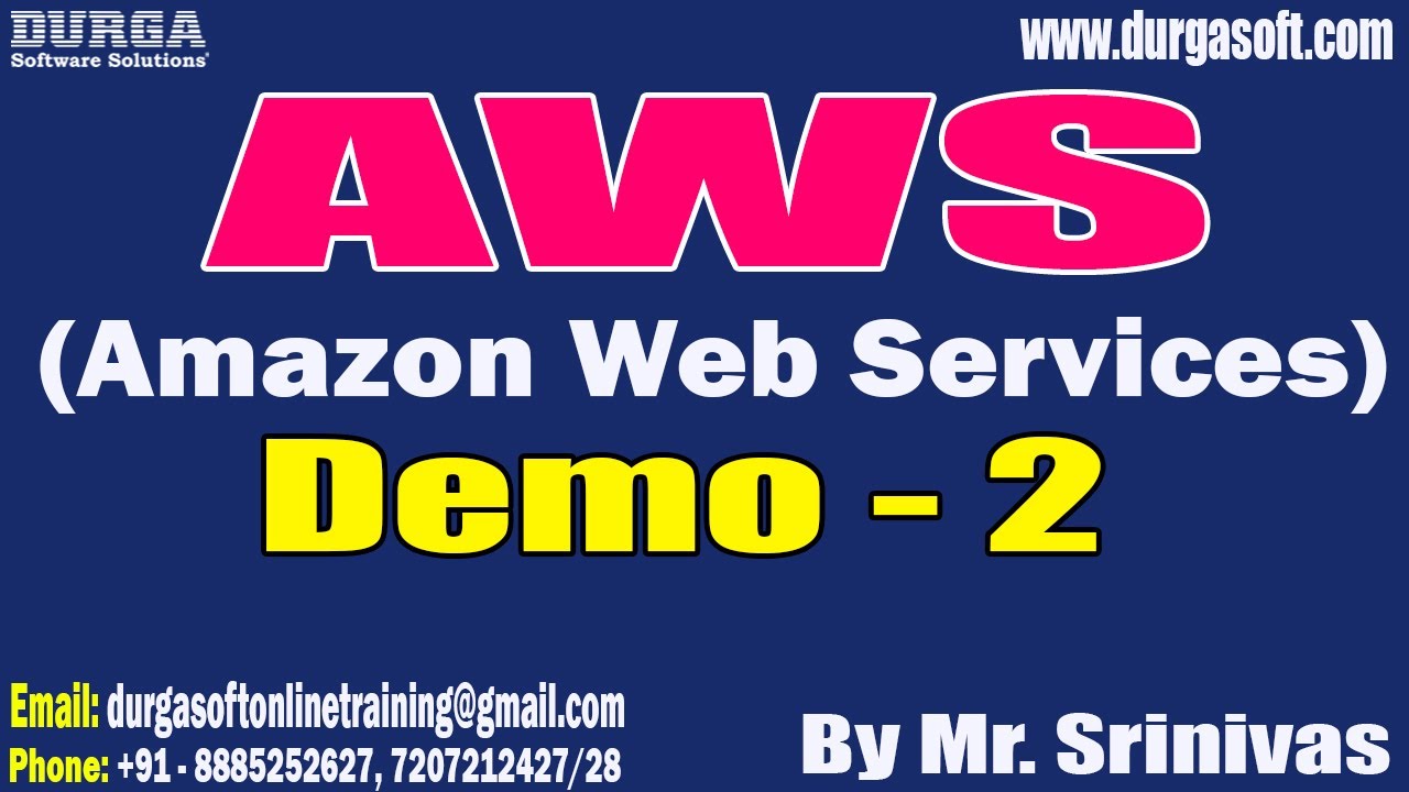 AWS (Amazon Web Services) tutorials || Demo - 2 || by Mr. Srinivas On ...