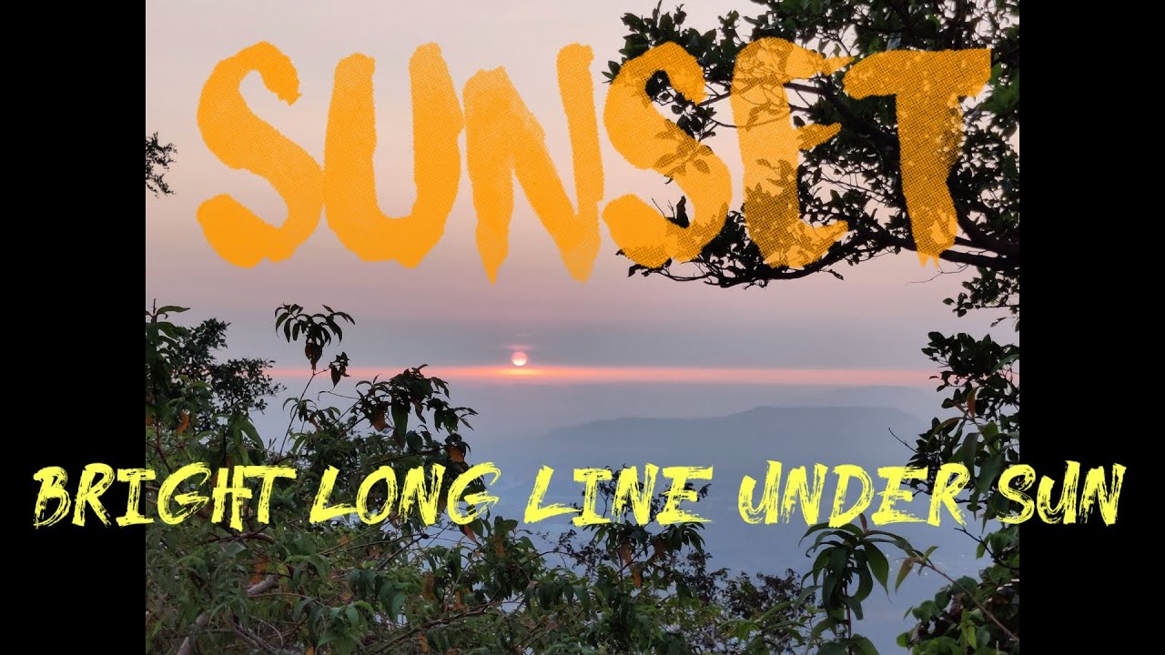 Sunset - bright long line under sun - YouTube