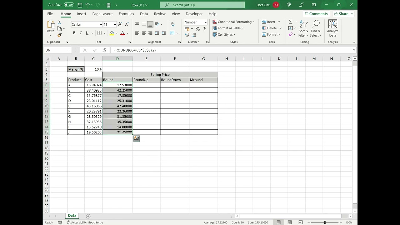 How To Add Rounding To A Formula In Excel YouTube How To Add Rounding To A Formula In Excel YouTube